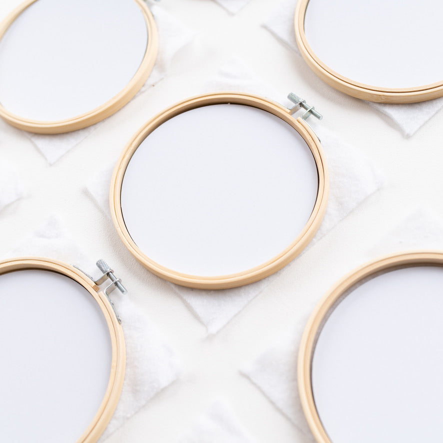 Blank Hoop, Backing Disc & Wadding Set – Cotton Clara