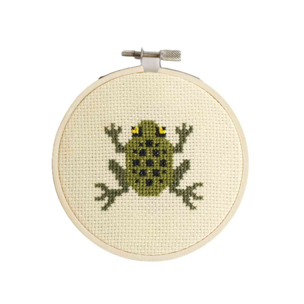 Frog Cross Stitch Kit – Cotton Clara