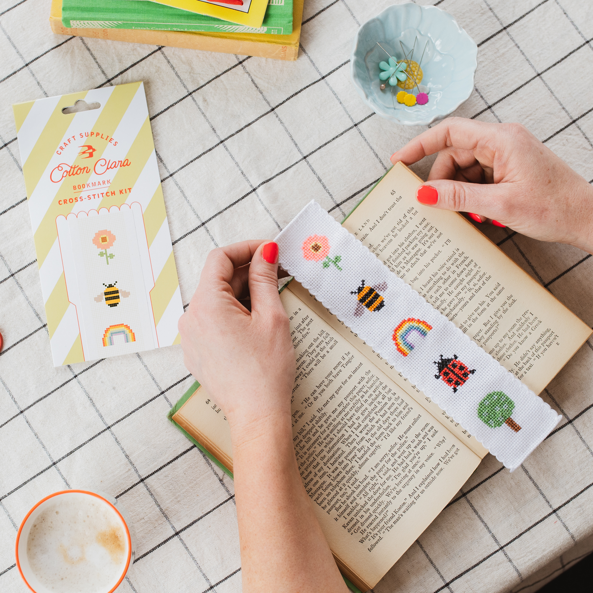 Natural Bookmark PDF Pattern – Instant Download – Cotton Clara