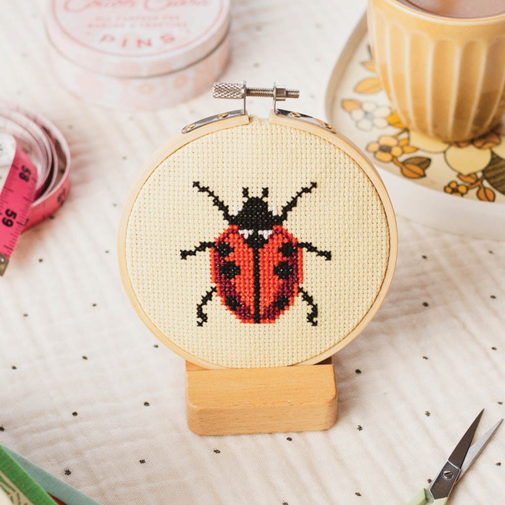 LadyBird Cross Stitch PDF Pattern – Instant Download – Cotton Clara