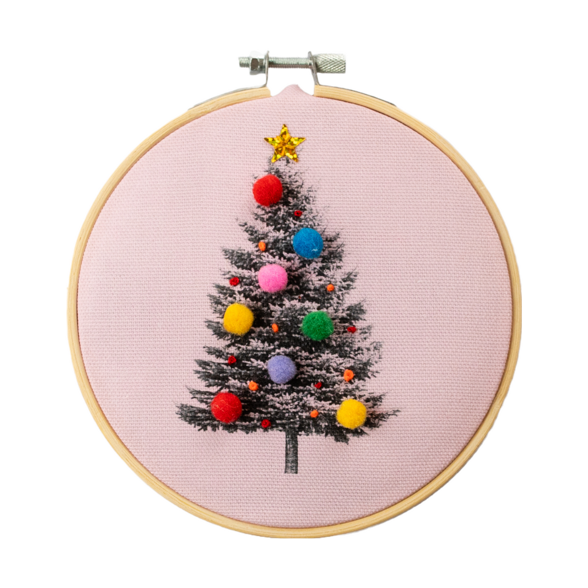 Embroidery Hoop Kit - Christmas Tree - Cotton Clara